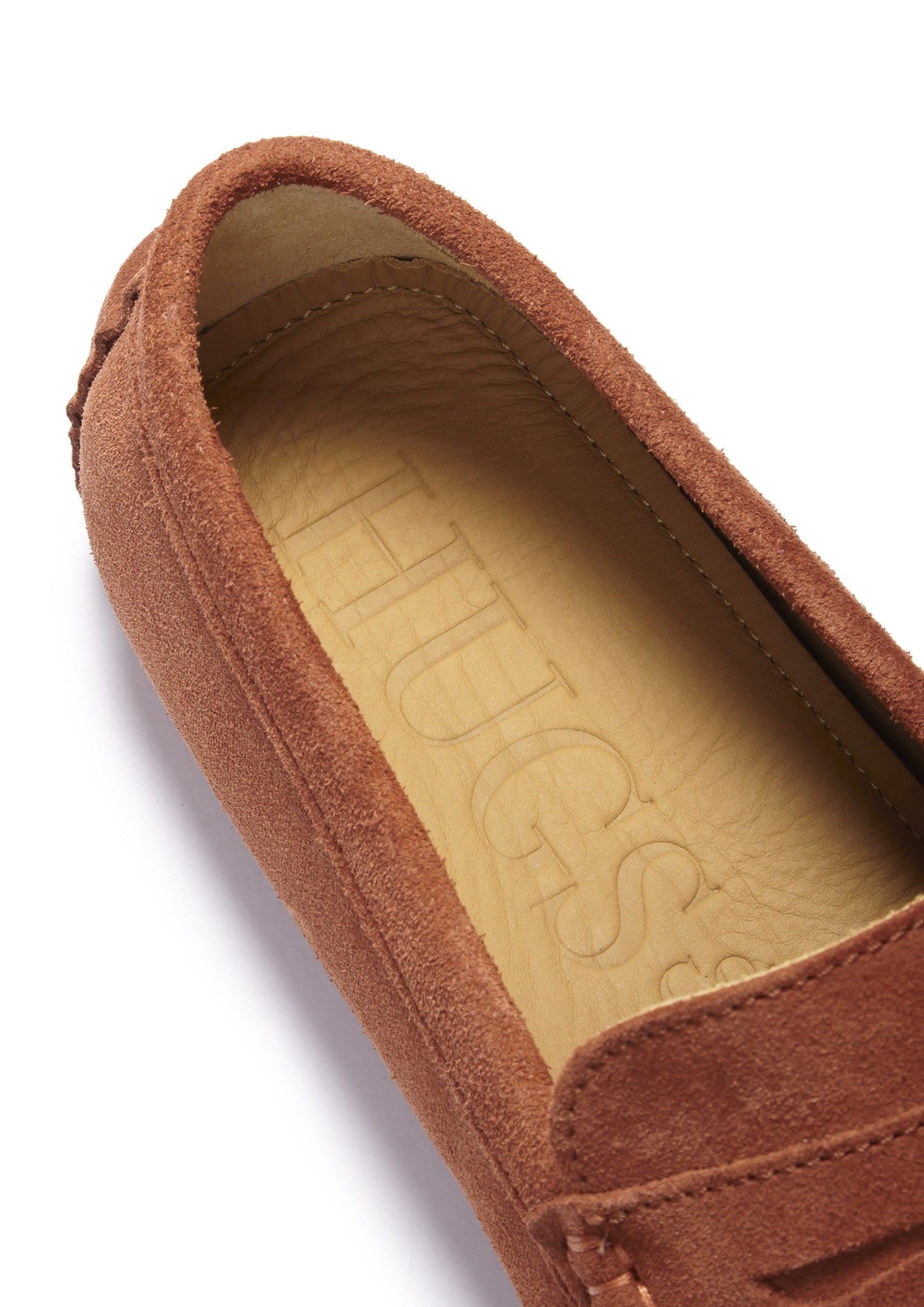 Penny Driving Loafers, rust suede - Hugs & Co.